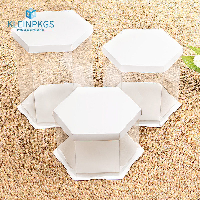 Pink Cake Boxes with Window - kleinpkgs